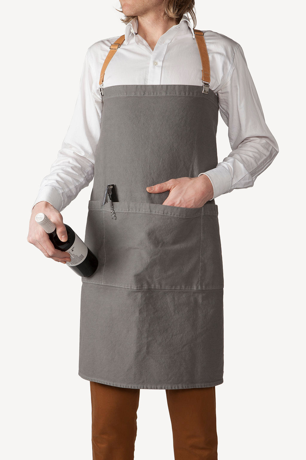 Uashmama Apron with paper cross straps + back clip - Dark Gray – Hygge Life